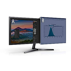 SAMSUNG 34-Inch SJ55W Ultrawide Gaming Monitor (LS34J550WQNXZA) – 75Hz Refresh, WQHD Computer Monitor, 3440 x 1440p Resolution, 4ms Response, FreeSync, Split Screen, HDMI, Black