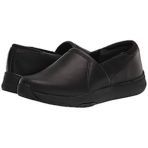 Dr. Scholl's Shoes Women's Dive In Slip-Resistant Slip On, Black Smooth, 11 Wide