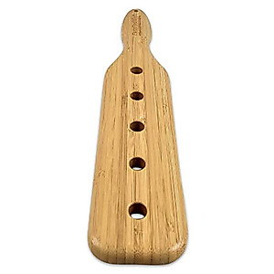 BamPaddle Bamboo Paddle - 1/2" Thick Wooden Rug Paddle with Airflow Holes, Light Weight and Super Durable with Attitude. Beautiful Smooth Finish & Chamfered Holes