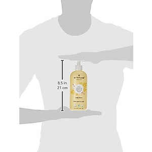 ATTITUDE Body Lotion for Baby, EWG Verified, Plant and Mineral-Based Ingredients, Vegan and Cruelty-free Personal Care Products, Hypoallergenic, Sensitive Skin, Unscented, 16 Fl Oz (60856)