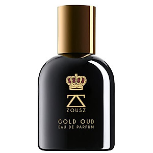 ZOUSZ Gold Oud Eau De Parfum - Earthy Oud Perfume with Raspberry, Cinnamon and Soft Musk - A Hypnotic Rich Scent 50mL