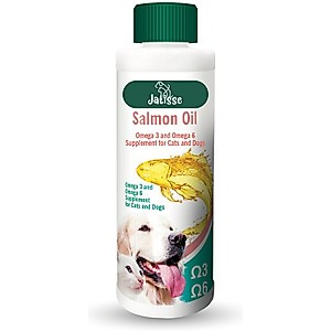 Jatisse Alaskan Salmon Oil for Dogs & Cats 8.45 fl.oz. - Healthy Skin and Coat Support with Omega-3 and Omega-6 Fatty Acids for Pets, Supports Joint & Bone Health, Natural Allergy Defense