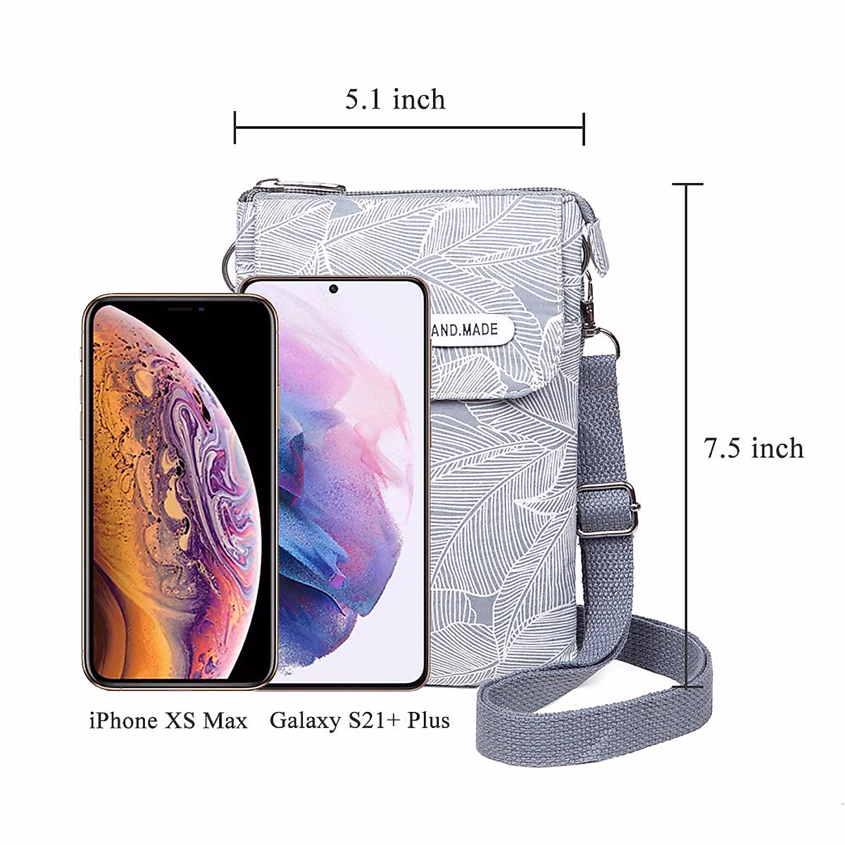 Canvas Small Crossbody Bags Cell Phone Purse Wallet Shoulder Bag for Women Teen Girls