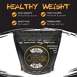 Rogue Pet Science Medium Dog Bundle with Origins Canine 5-in-1 Dog Food Topper and Healthy Weight Natural Weight Gainer for Dogs