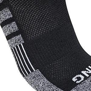 BERING Kids' Athletic Cushioned Ankle Socks 6 Pairs Low Cut Tab for Youth Boys Girls