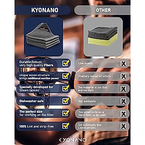 KYONANO Espresso Accessories - Barista Micro Cleaning Towels 4 Pack - Make The Perfect Coffee or Espresso - Coffee Accessories for Barista to Clean Steam Wand Coffee or Espresso Machine(12''x12'')