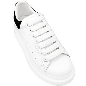 Endoto Shoelaces Replacement Flat Laces for Alexander McQueen Oversized Sneaker Shoes(Color:White,Size:50Inch)