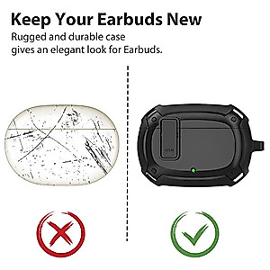 Valkit Compatible Beats Studio Buds/Buds + Case Cover with Lock, Hard Shell Protective Skin Cover Shockproof Case with Keychain Earbuds Case for Beats Studio Buds 2021/Beats Studio Buds + 2023