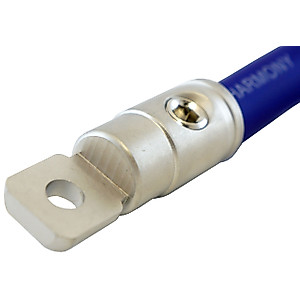 Harmony Audio Bundle Compatible with Universal Vehicle HA-A1500.1 3000 Watt Sub Amp with HA-AK0 3000W Amp Install Kit and HA-BT1 Battery Terminal Pair (2) 8GA & Ring Terminal New