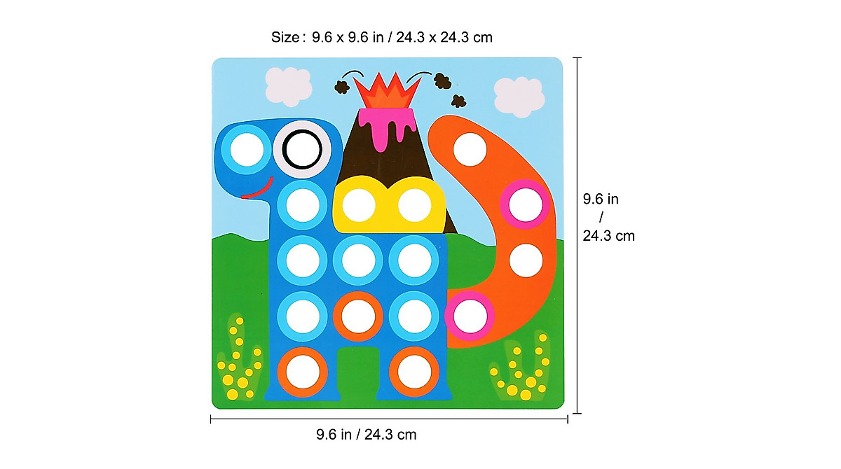 AMOSTING Color Matching Mosaic Pegboard - Fun Learning Toy
