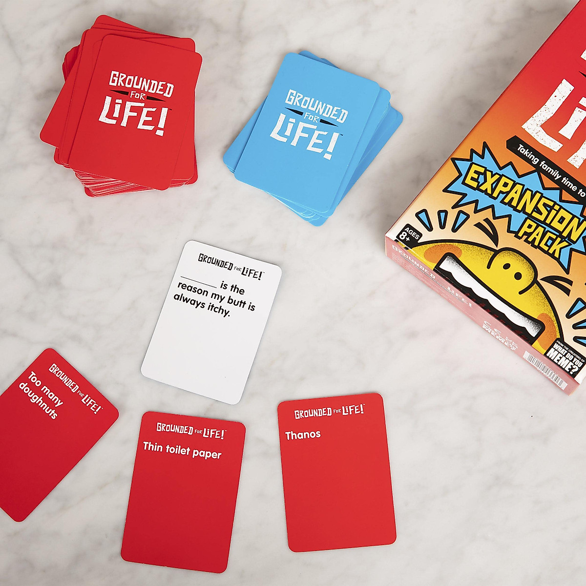 WHAT DO YOU MEME? Grounded for Life Expansion Pack – The Ultimate Kid Game – Designed to be Added to Grounded for Life Core Card Game – Ages 8+