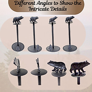 Bear Metal Paper Towel Holder Cabin Lodge Rustic Style