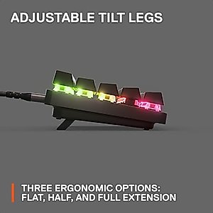 SteelSeries Apex Pro Mini HyperMagnetic Gaming Keyboard – Adjustable Actuation – Compact 60% Form Factor – RGB – PBT Keycaps – USB-C​