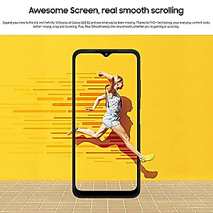 SAMSUNG Galaxy A22 5G (128GB, 4GB) 6.6" 90Hz, Android 11, 48MP Triple Camera, Dual SIM 4G Volte Unlocked (US + Global, GSM Only) International Model A226BR/DSN (Extra Fast Charger Bundle, Violet)