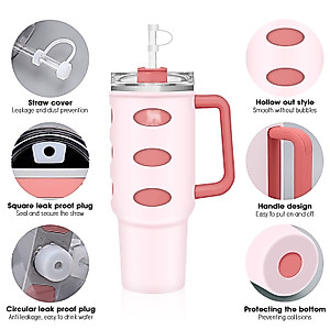 Silicone Boot for Stanley H2.0 30 oz Quencher,with Silicone Spill Proof Stopper Set Stanley Upgraded All Inclusive Silicone Boot Protects Against Dents Leakproof Stanley Cup Accessories-2pcs