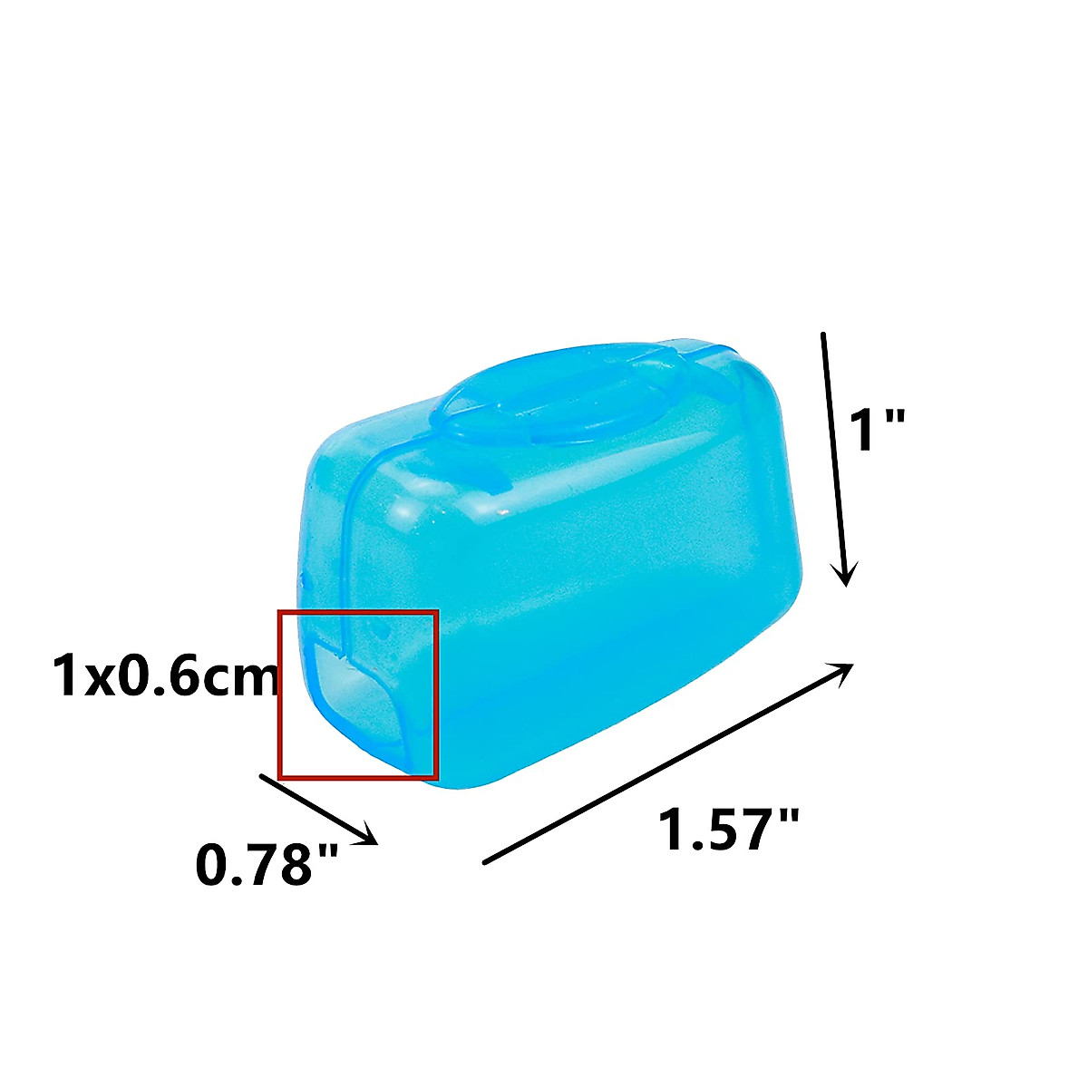 Dahszhi 50Pcs Toothbrush Cap Covers Toothbrush Head Protector Case for Travel or Home,Blue