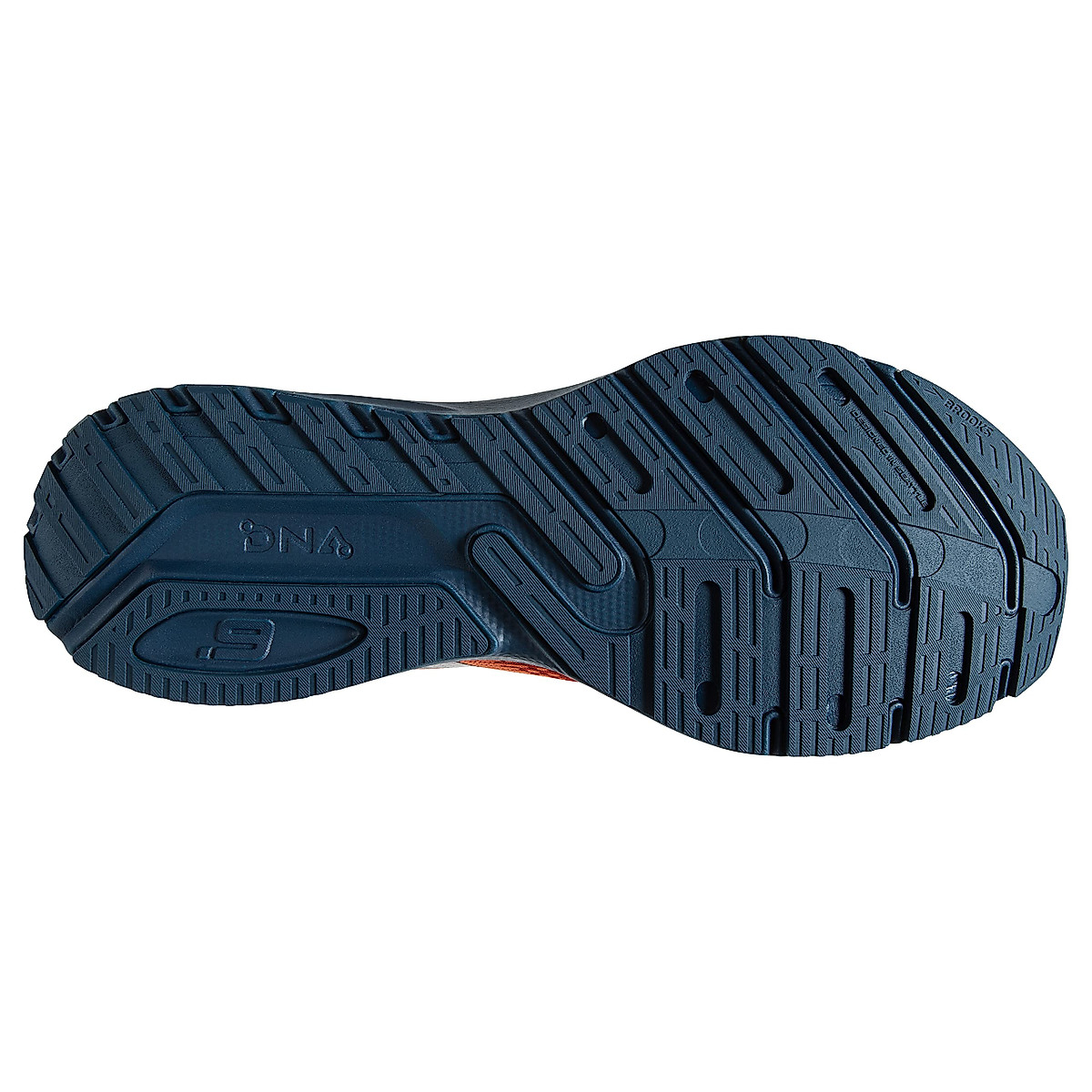 Brooks Men’s Launch 9 Neutral Running Shoe - Flame/Titan/Crystal Teal - 11