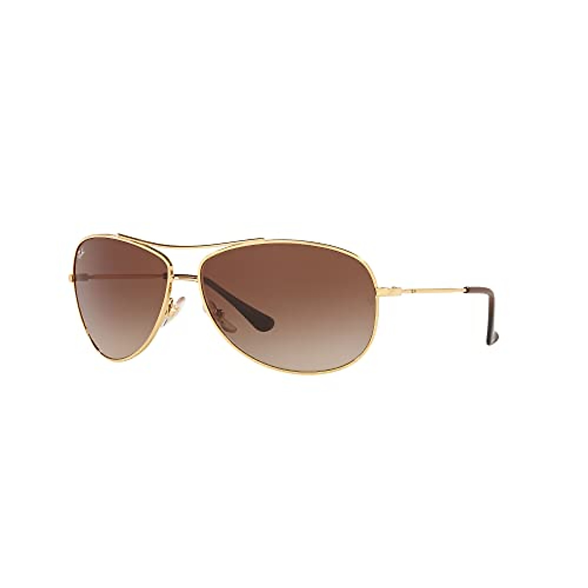 Ray-Ban RB3293 Metal Pilot Sunglasses, Gold/Dark Brown Gradient, 63 mm