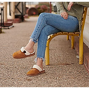 ARIAT Women's Indoor & Outdoor Rubber Bottom Jackie Square Toe Slippers, Tan, 8