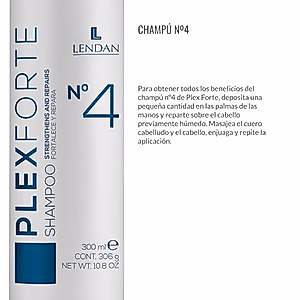 Lendan - Repair Shampoo - Plex Forte Nº4 Shampoo - 300 ml - Repairs and Strengthens Hair - Deep Cleanses - Normalizes Hair pH - Anti-Frizz - Deep Hair Hydration