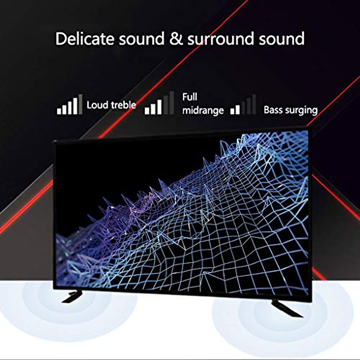 Zzmop Digital Smart TV,1080p Ultra HD LED TV with Widescreen Monitor,4K HD Quality,24 Inch,32Inch,for Home,Commercial,Black.