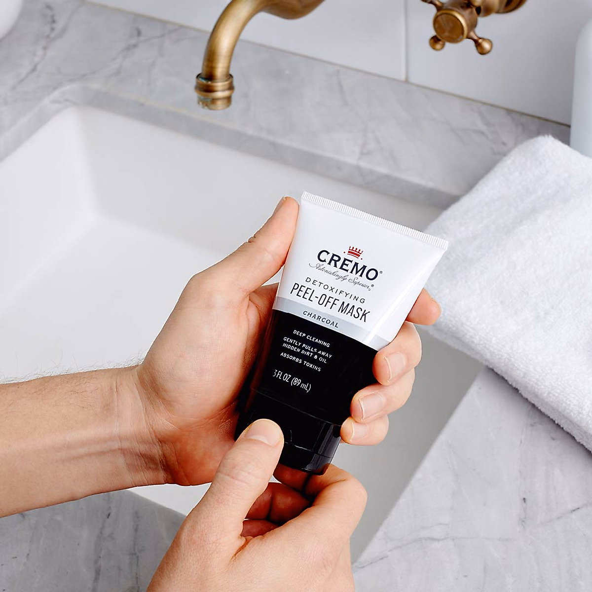 Cremo Detoxifying Peel-Off Mask Activated Charcoal, 4 oz Cremo Detoxifying Peel-Off Mask, 3 Fl Oz