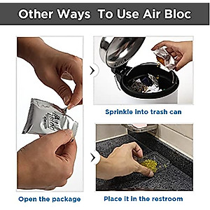 Clean & Block Vacuum Odor Eliminator and Air Freshener for Vacuum Bin and Canister, Safe and effective sterilization solution for home, office, carpet (6 Pack)