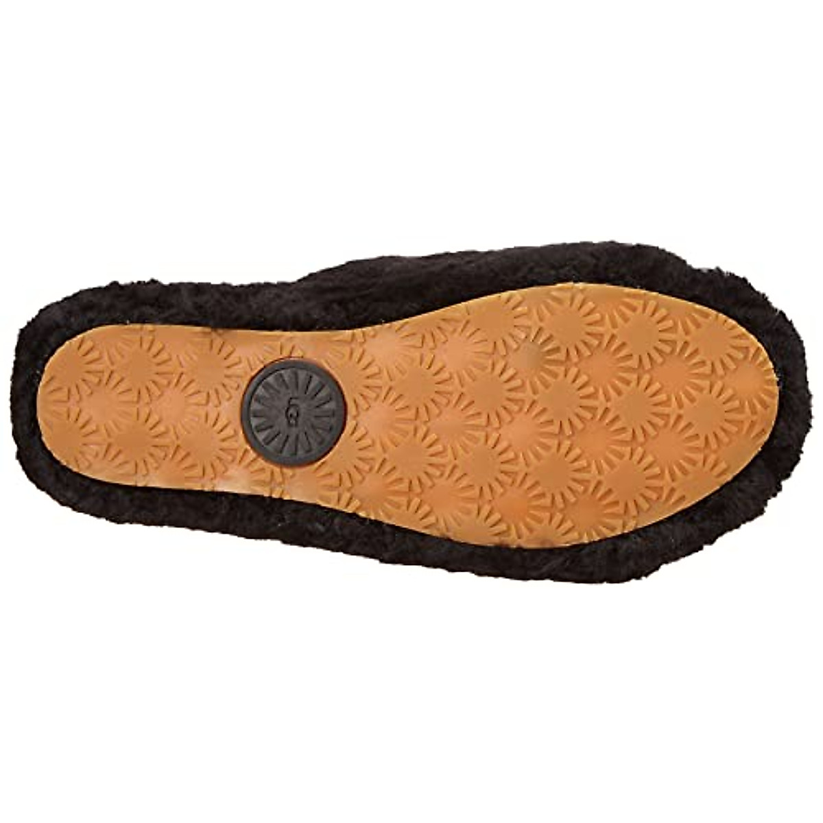 UGG Women's Fluff Yeah Slide Slipper, Black, 11 M US