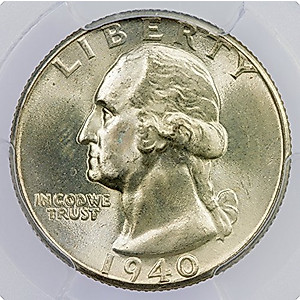 1940 P Washington Quarter Quarter MS66+ PCGS