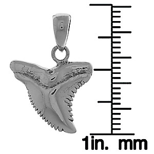 Jewelry Trends Sterling Silver Shark Tooth Pendant