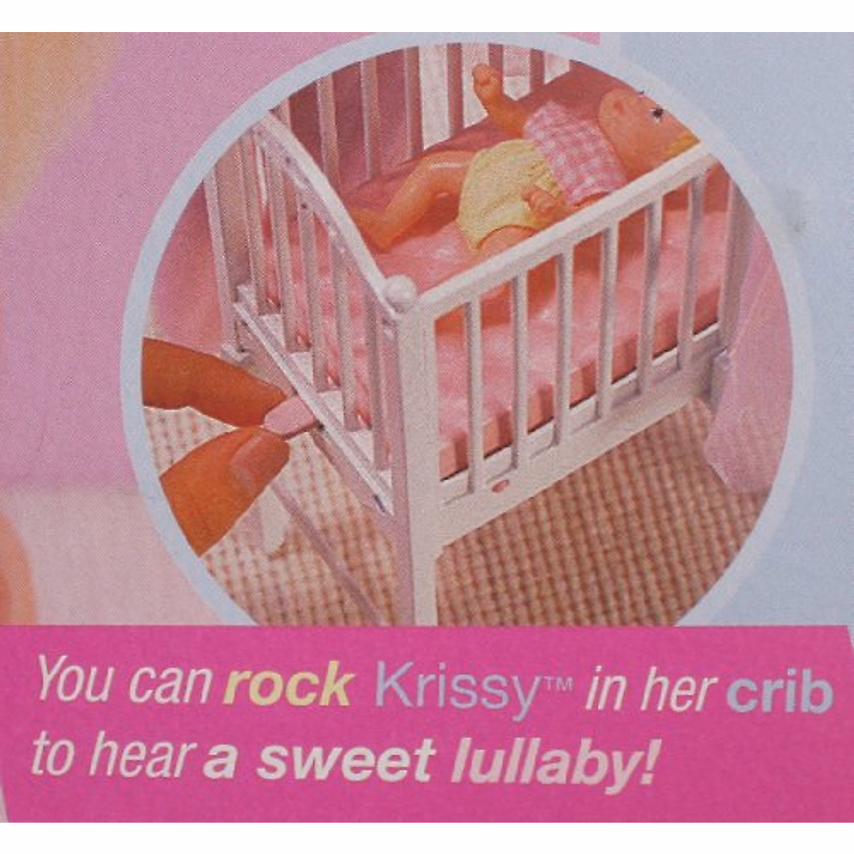 Barbie and Krissy Bedtime Baby with Musical Crib