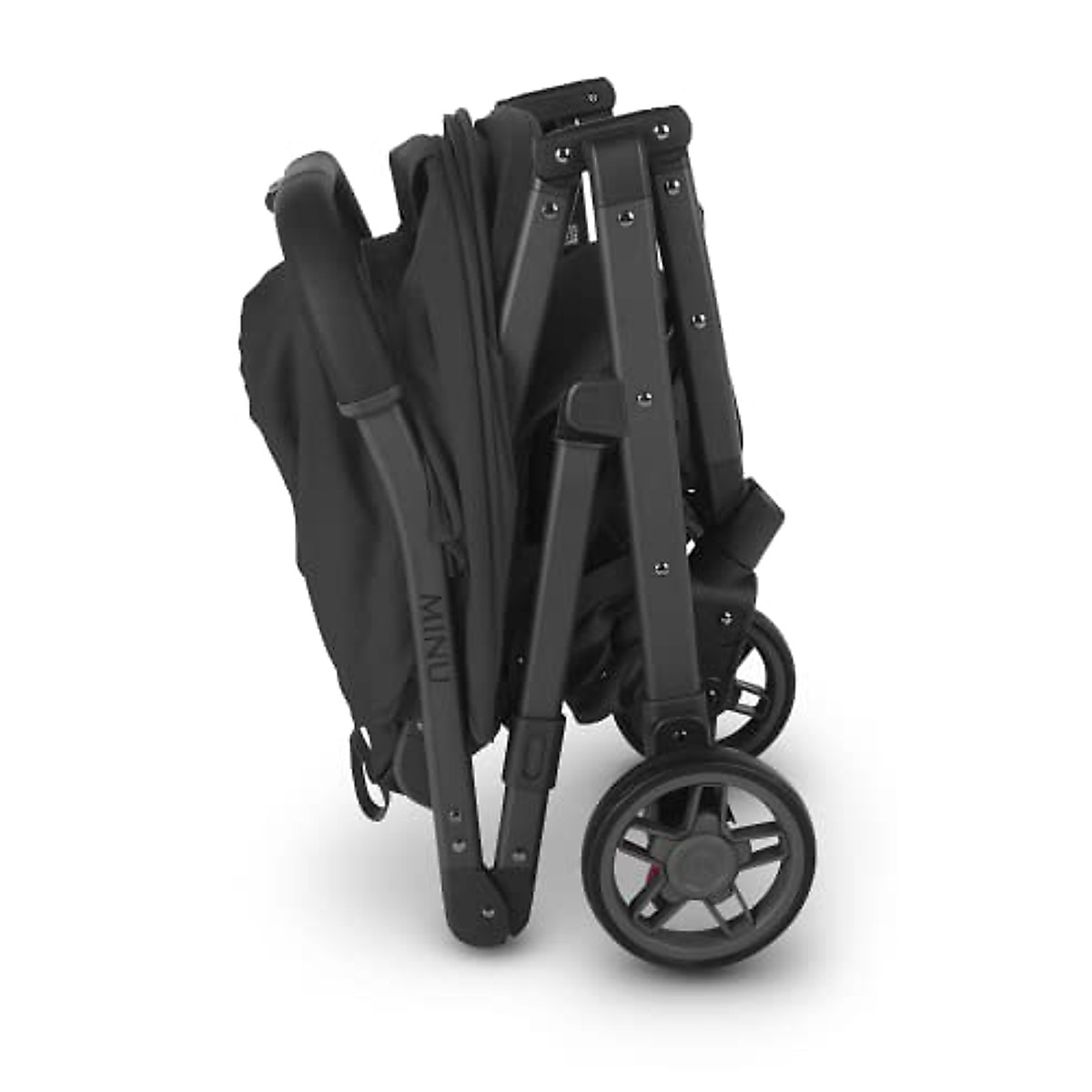 MINU V2 Stroller-Jake (Charcoal/Carbon/Black Leather)+ Travel Bag for MINU and MINU V2