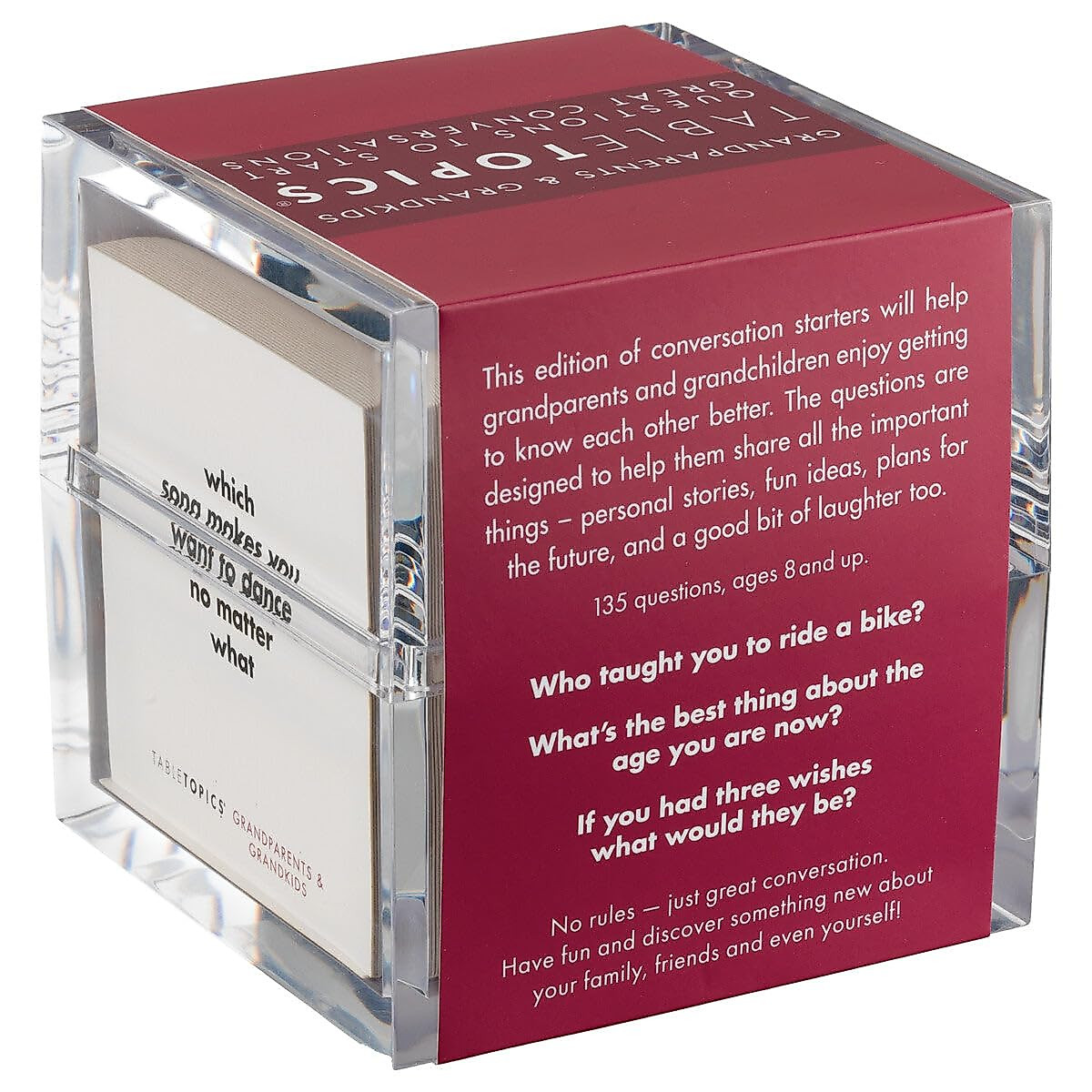 TableTopics Grandparents & Grandkids - 135 Fun Conversation Cards to Connect with Your Family, Create New Lasting Memories, Explore New Topics