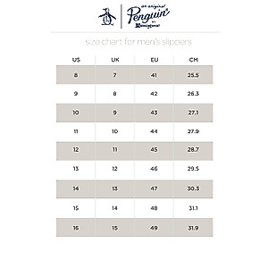 Original Penguin Mens Slippers, Microsuede Venetian Moccasin Slipper, Grey Plaid, Men's Size 10