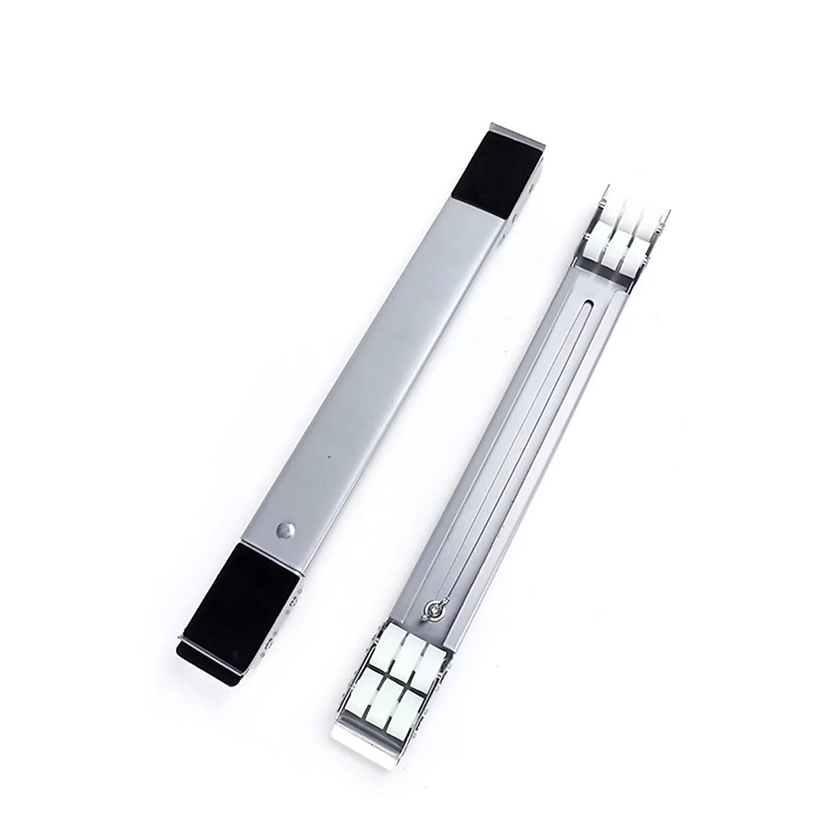 Retractable Washing Machine Base with Wheels Refrigerator Stand Portable Mobile Base for Various Home Appliances, Washing Machine Refrigerator Dryer Silver White Wheel