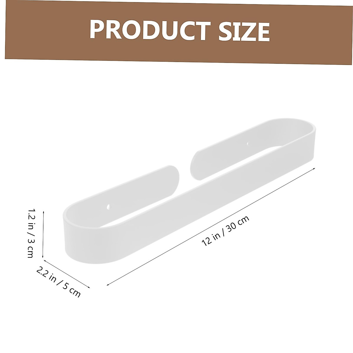 KITANDOVE Hand Towel Racks for Bathroom Towel Rack for Kitchen Towel Holder Wall-Mounted Storage Rack Paper Hanging Shelf Towel Rod Paper Towel Organizer Dispenser Space Aluminum White