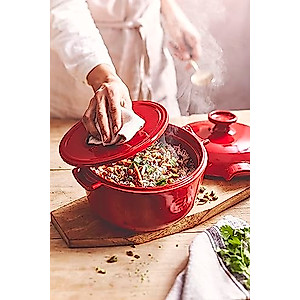 Emile Henry 2.5 qt Rice Pot, Charcoal