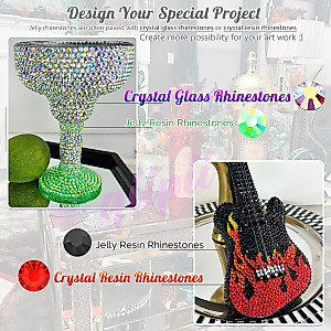 qiipii 3060PCS Black Resin Flatback Rhinestones for Crafts Pure Black Flatback Jelly Rhinestones 2mm 3mm 4mm 5mm 6mm Non Hotfix Dark Black Gems Stones Diamonds for Tumblers Mugs Bottles DIY Crafts