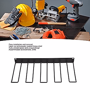 Power Tool Organizer, Larger Capacity Drill Holder Wall Mount, Heavy Duty Garage Tool Organizer and Storage, Tool Storage Rack for Garage Pegboard, Cordless Drill Charging Station, 1 Layer