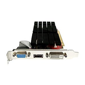 Diamond Multimedia AMD Radeon HD 5450 PCIe GDDR3 1GB Dual Monitor Support(DVI, HDMI, VGA) Low Profile Enhanced Fanless Heatsink,Low Profile,Full Height Bracket included Video Graphics Card (5450PE31G)