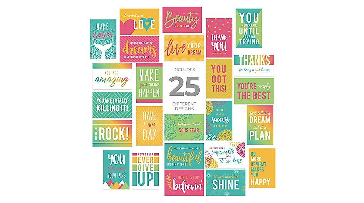 Inspiring 25 Motivational Postcards - Bright Designs
