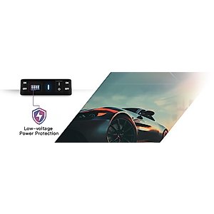 Hardwire Kit UltraDash HW1-A Single I-Shape Cable, Low-Voltage Power Protection & Timer Function, Mini USB Connector Acc & Permanent for Dash Cam Including ATM Mini Micro2 ATO/C LP-Mini Fuse Type