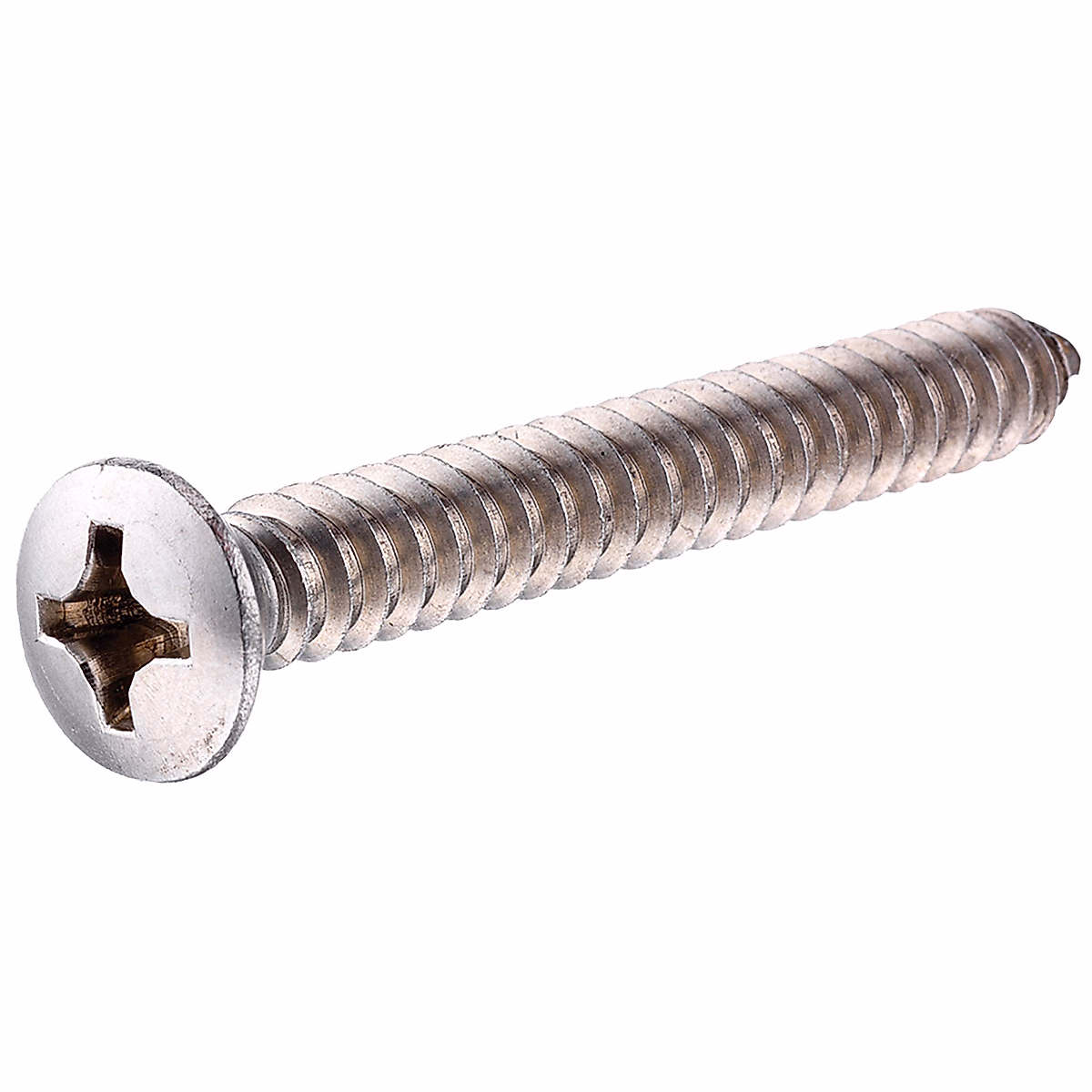 Hillman 823668 Stainless Steel Oval Head Phillips Sheet Metal Screw, #8 x 1-1/4-Inch, 100-Pack