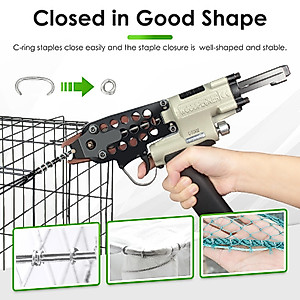 China-top Silver SC7 15 Gauge 3/4'' Crown C Ring Staples C-Rings Hog Rings