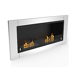 Regal Flame Elite Fargo 43 Inch Ventless Built in Recessed Bio Ethanol Wall Mounted Fireplace