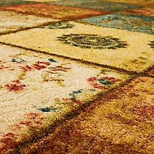 Mohawk Home Free Flow Artifact Panel Patchwork Accent Area Rug, 1'8"x2'10", Multi