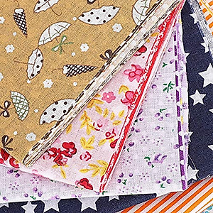 Tgoon Fabric Bundle, Printed Dressmaking Cloth Soft for Designer for Wallets for Hand-Made Sewing
