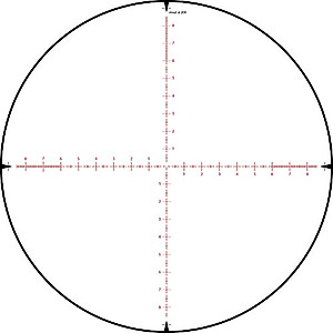 Hi-Lux Optics UD530X56-R Uni-Dial 5-30 x 56 34mm Tube Rifle Scope with Red Illuminated MIL Ranging Reticle, Black