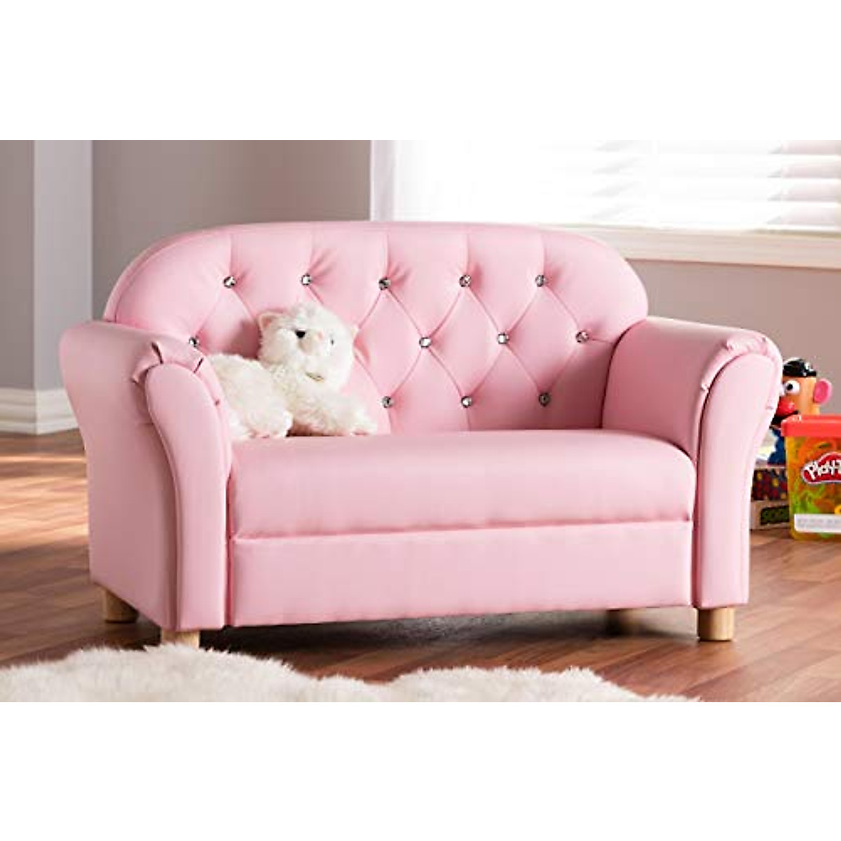 Baxton Studio Loveseats, Pink