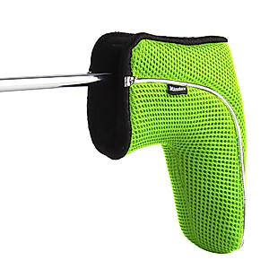 Andux Blade Putter Golf Head Cover + 4pcs/Pack Long Neck Hybrid Covers